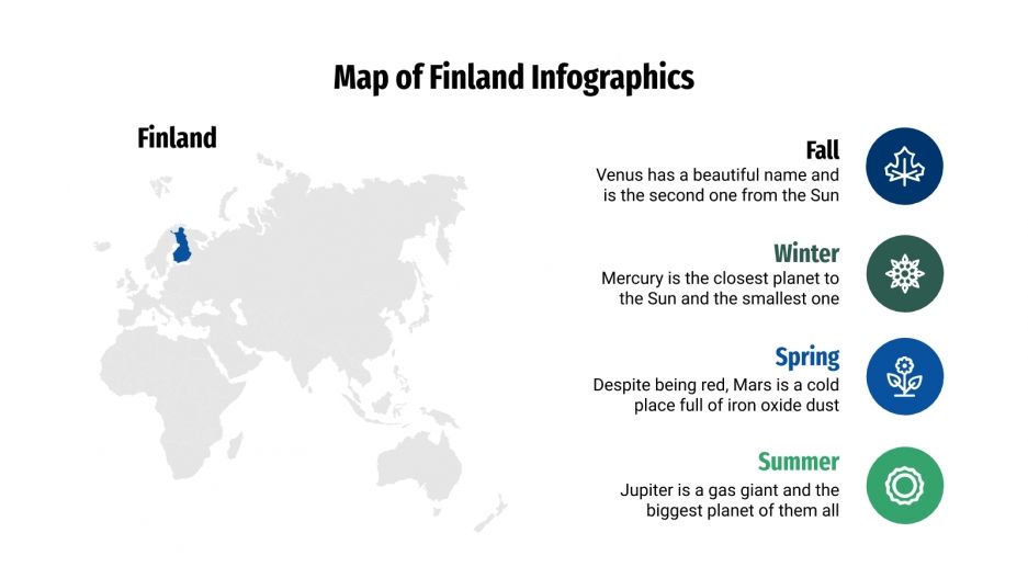 Map of Finland Infographics for Google Slides & PowerPoint
