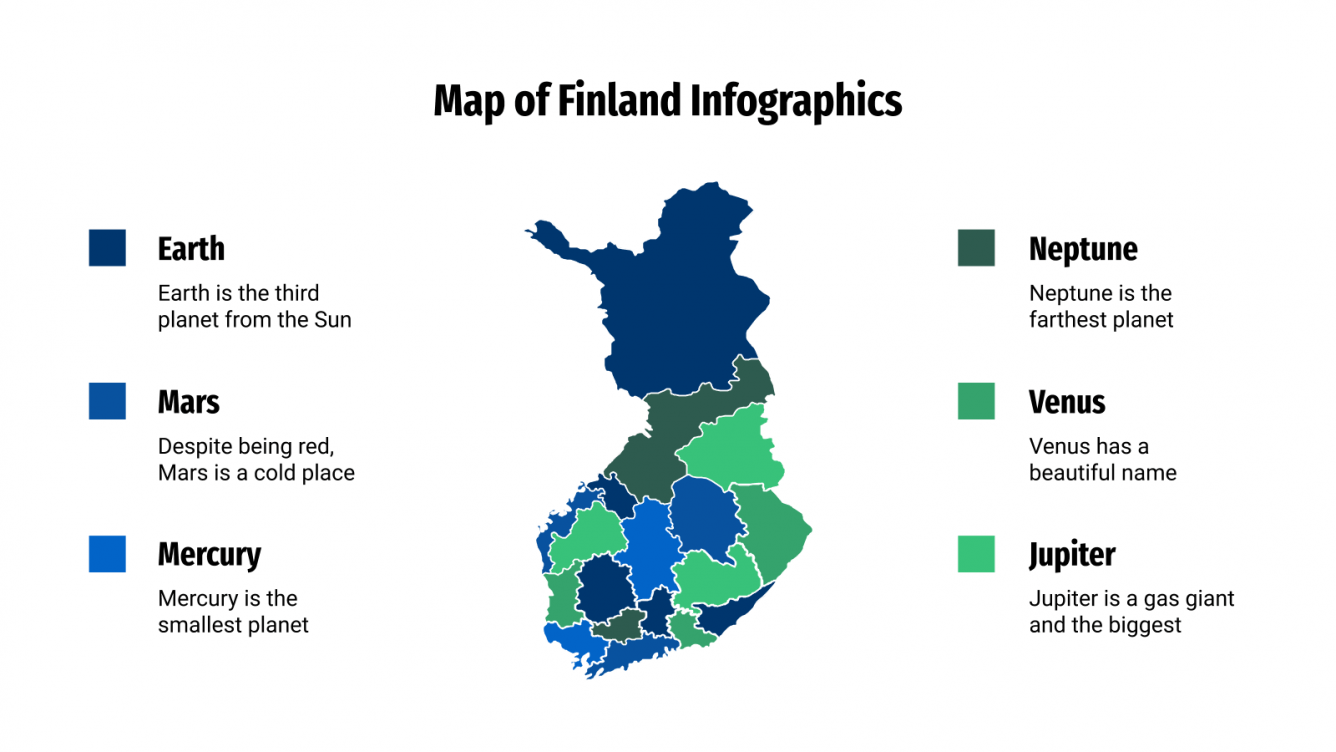 Map of Finland Infographics for Google Slides & PowerPoint