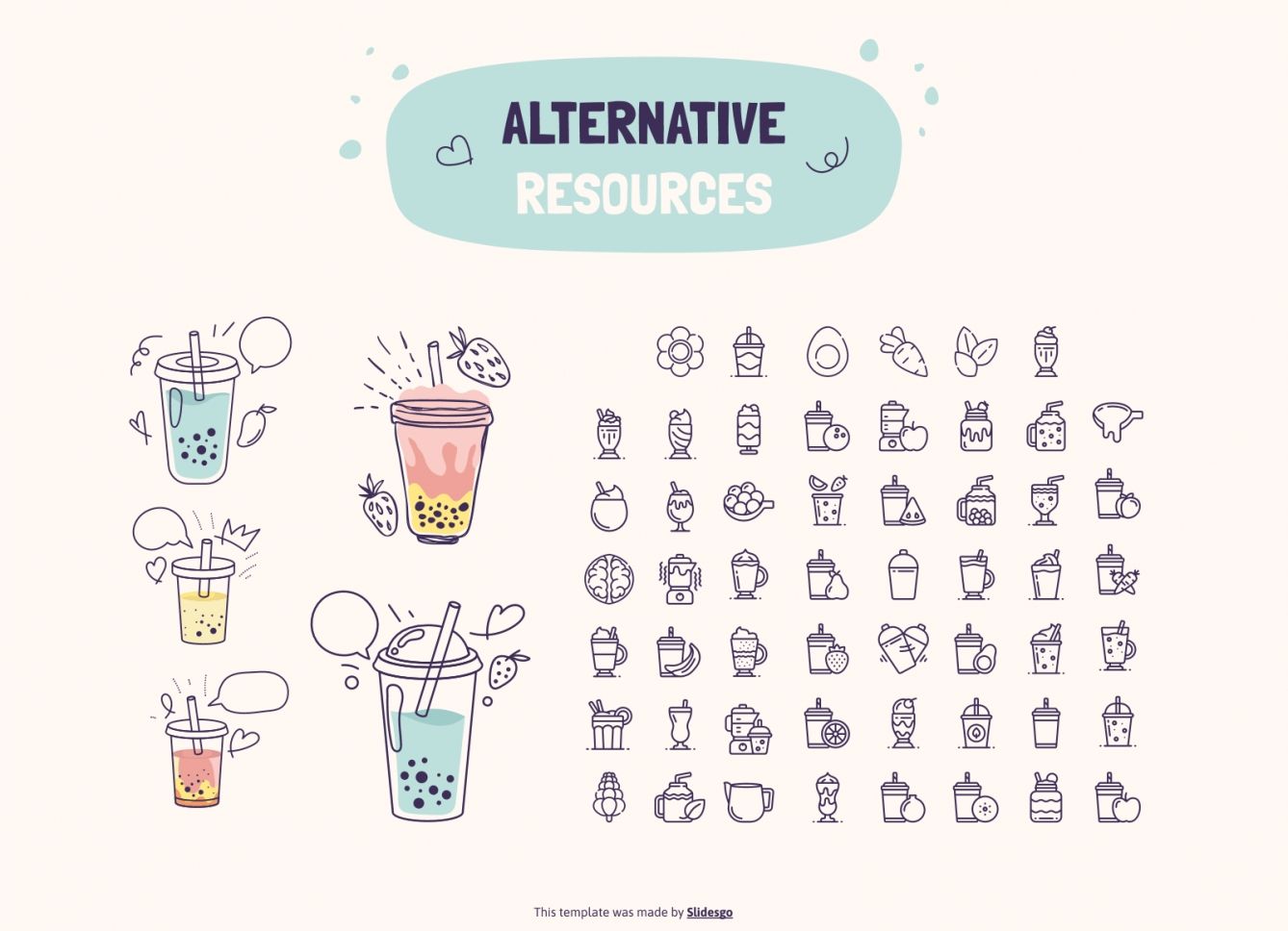 Menú de smoothies | Google Slides & PowerPoint