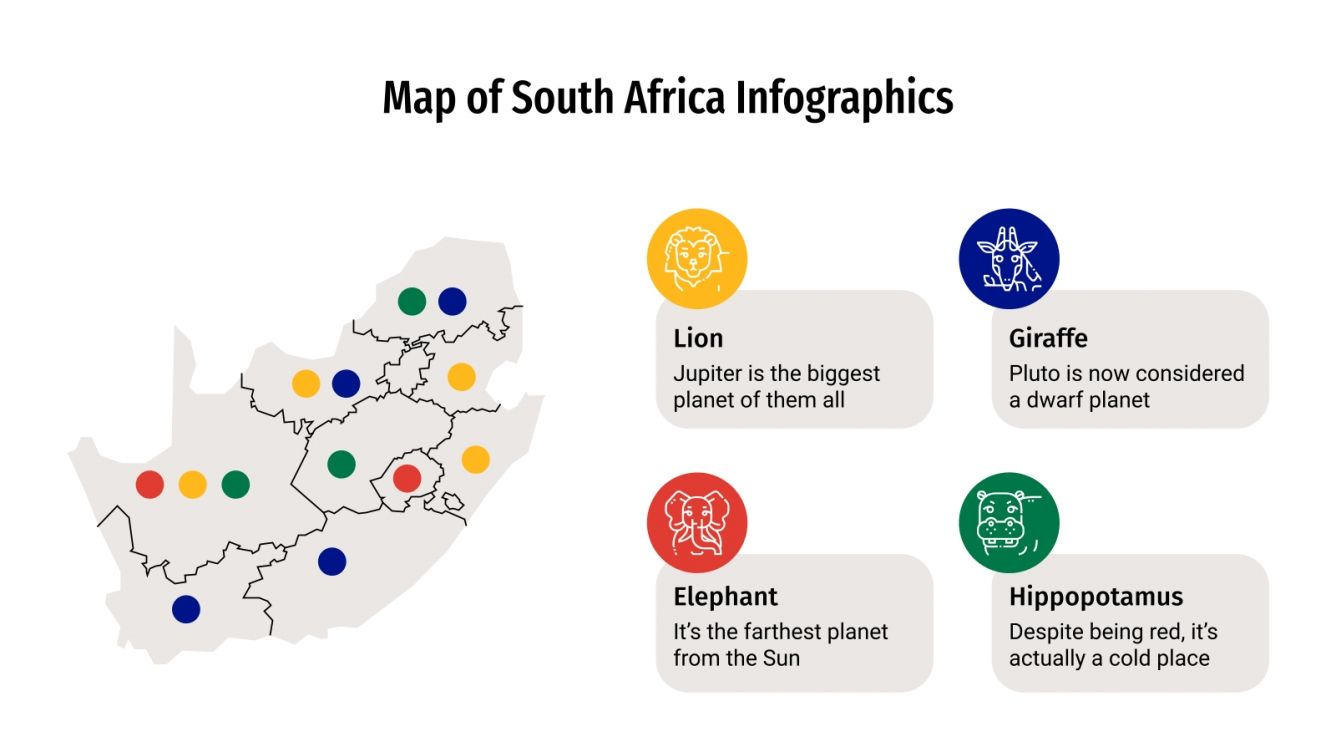 Map of South Africa Infographics for Google Slides & PPT