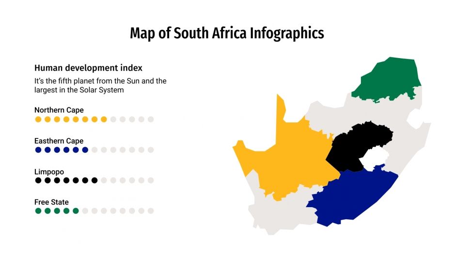 Map of South Africa Infographics for Google Slides & PPT