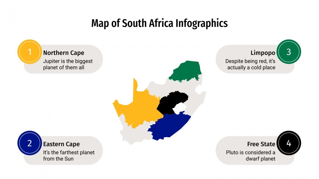 Map of South Africa Infographics for Google Slides & PPT