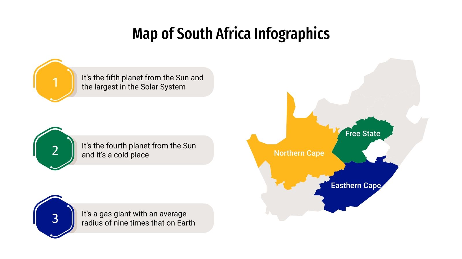 Map of South Africa Infographics for Google Slides & PPT