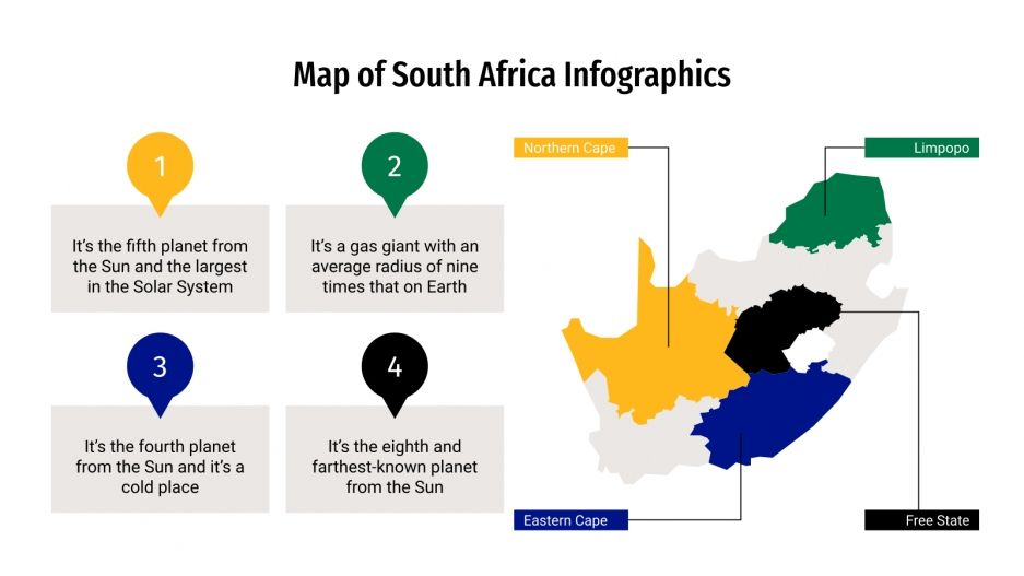 Map of South Africa Infographics for Google Slides & PPT