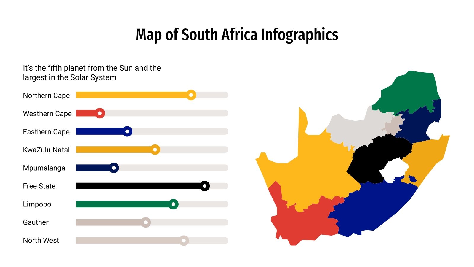 Map of South Africa Infographics for Google Slides & PPT