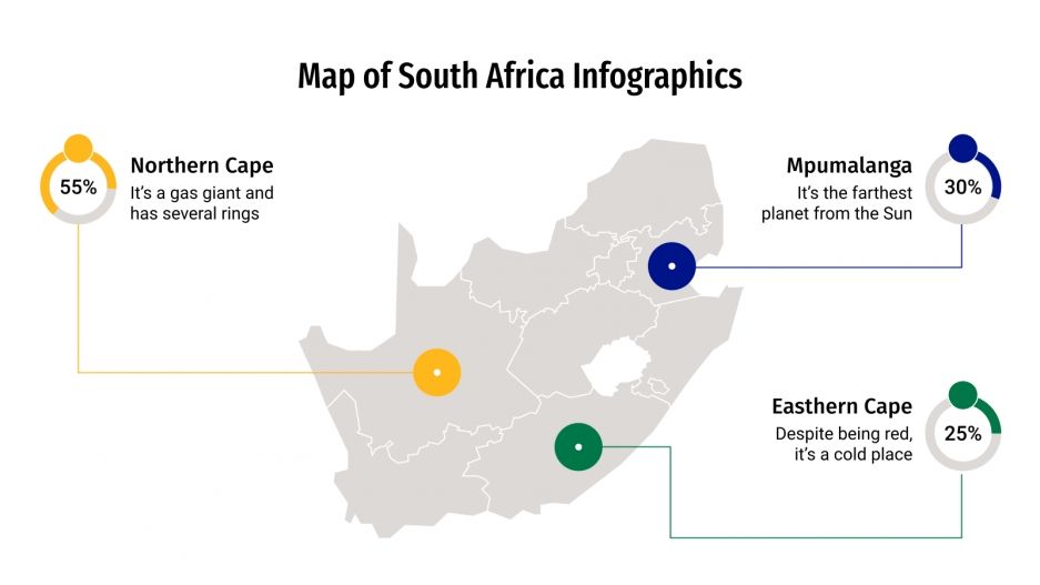Map of South Africa Infographics for Google Slides & PPT