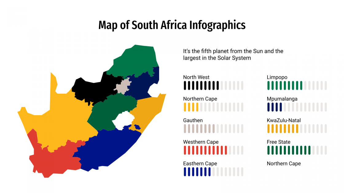 Map of South Africa Infographics for Google Slides & PPT
