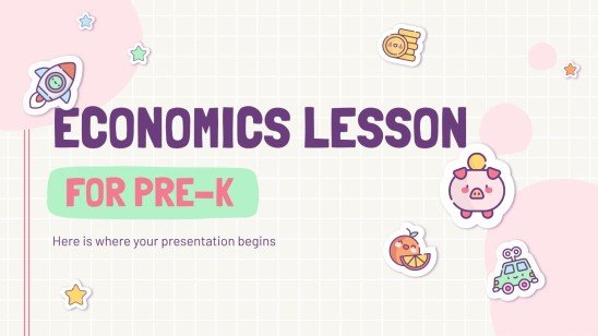 Modelos grátis de economia para o Google Slides e PowerPoint
