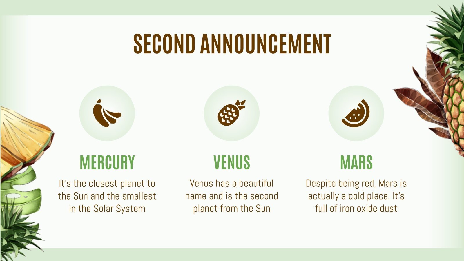 Tropical Pineapple Newsletter | Google Slides & PowerPoint