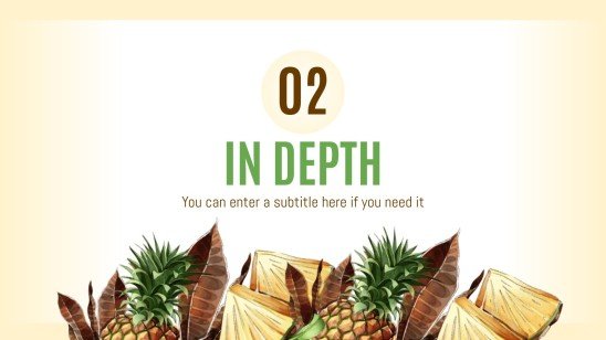 Tropical Pineapple Newsletter | Google Slides & PowerPoint