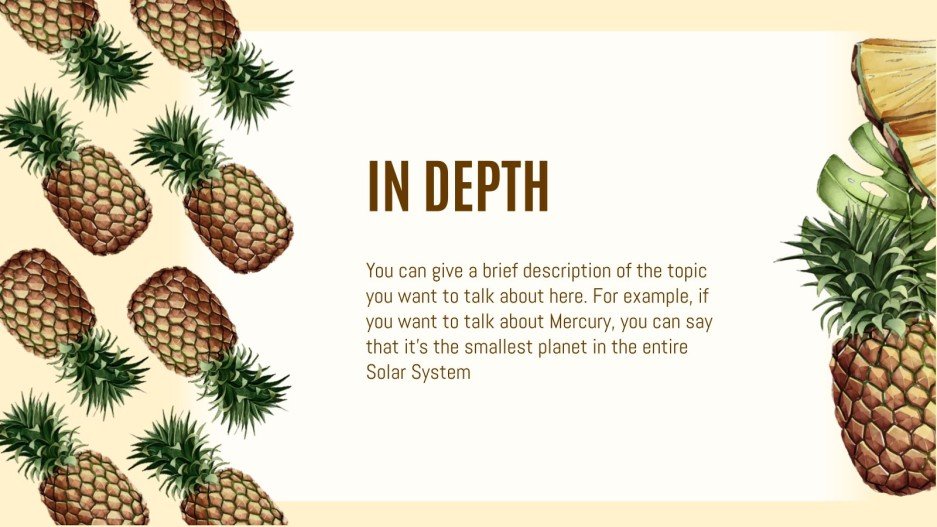 Tropical Pineapple Newsletter | Google Slides & PowerPoint