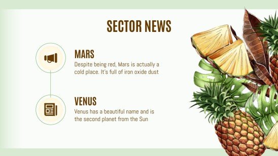 Tropical Pineapple Newsletter | Google Slides & PowerPoint