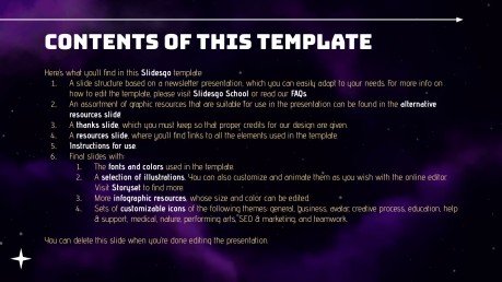 Télescope spatial : Newsletter | Google Slides et PPT