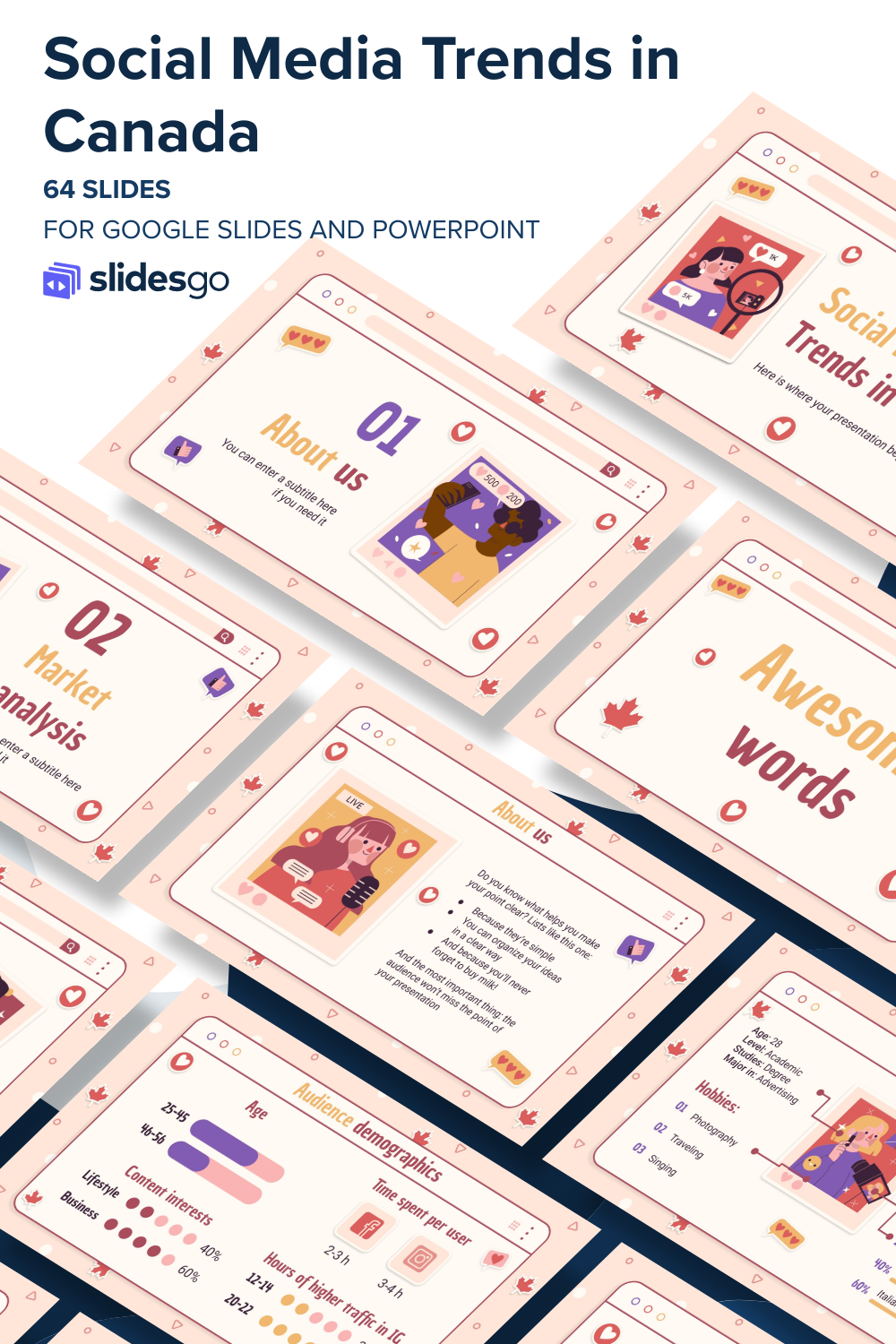 Social Media Trends in Canada | Google Slides & PowerPoint