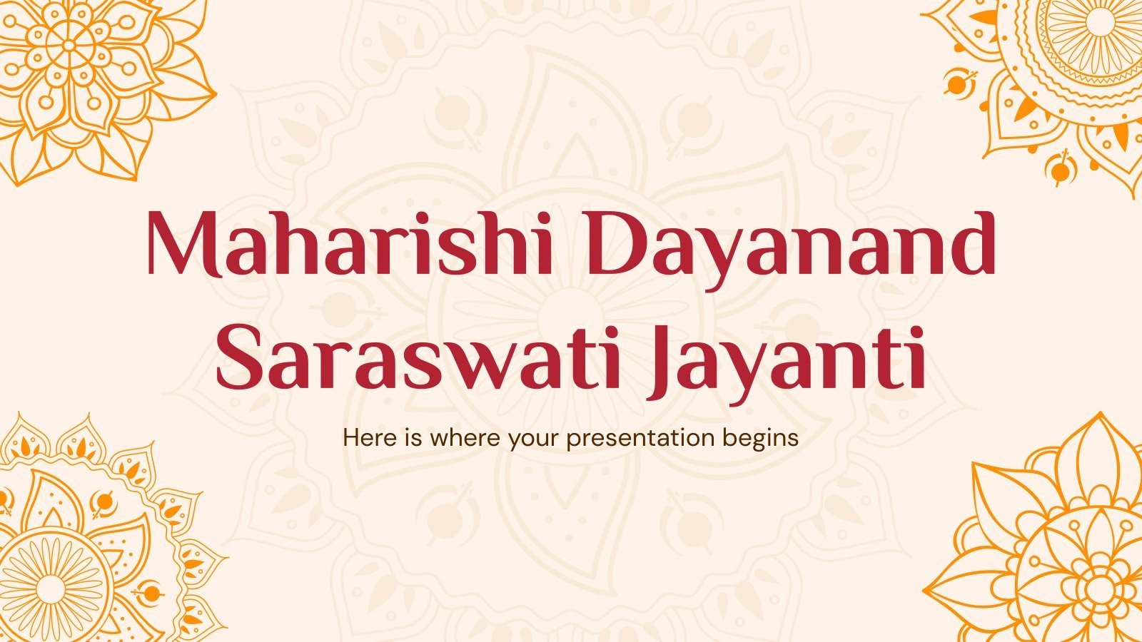 Free templates about Hinduism for Google Slides & PowerPoint