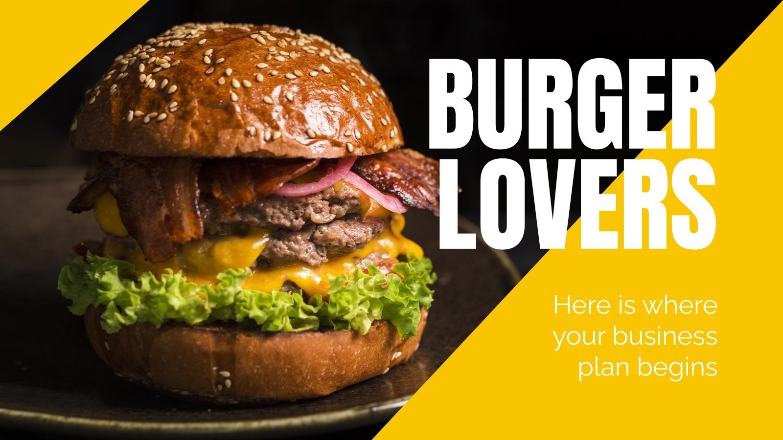 Burger Lovers Business Plan Google Slides and PPT Template