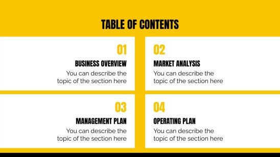 Burger Lovers Business Plan Google Slides and PPT Template