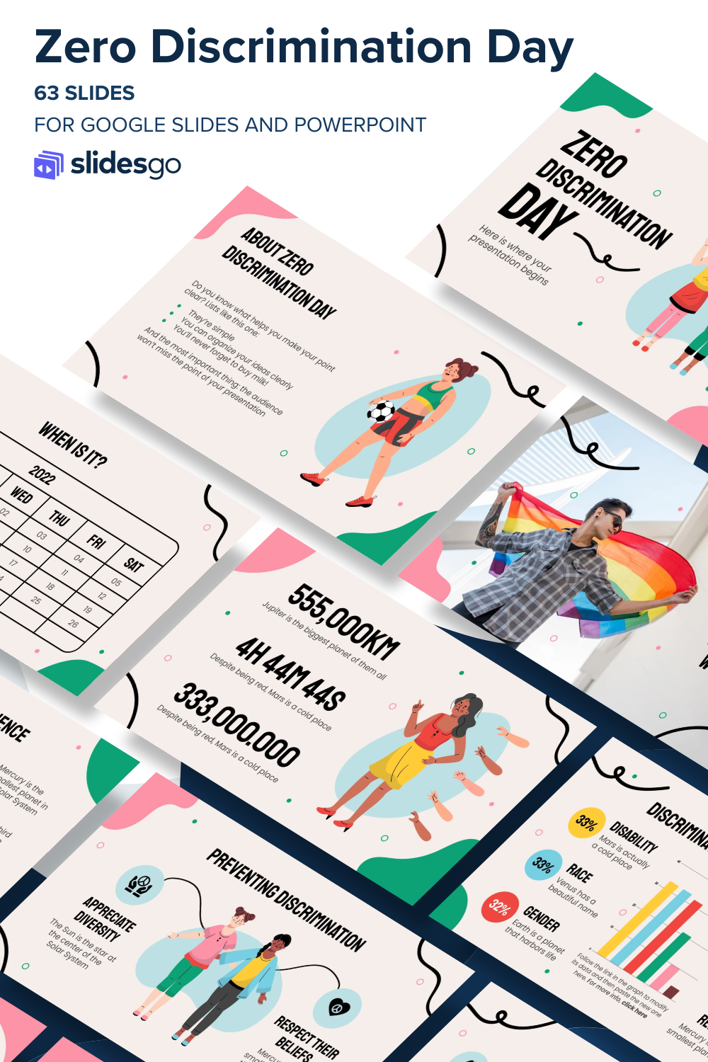 Zero Discrimination Day | Google Slides & PowerPoint template