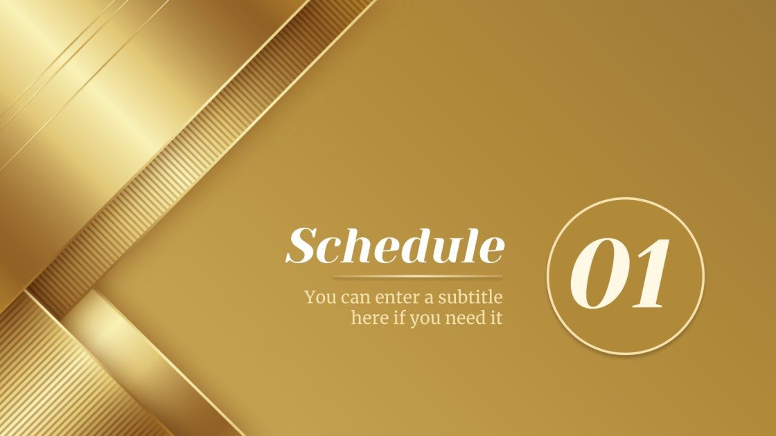 Elegant Gold Meeting | Google Slides & PowerPoint