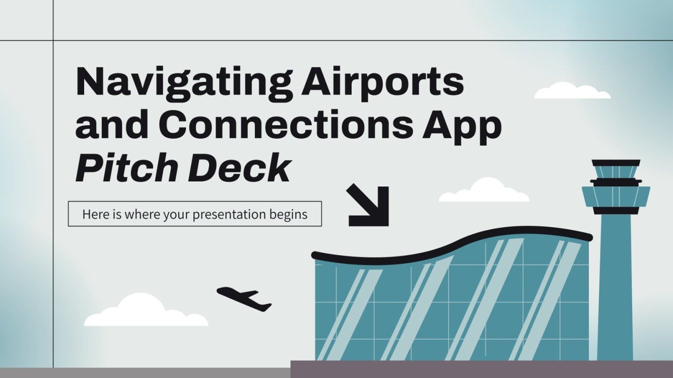 Free templates about airplanes for Google Slides and PowerPoint