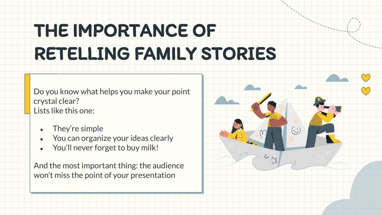 Aulas para pré-escola: Contar histórias familiares