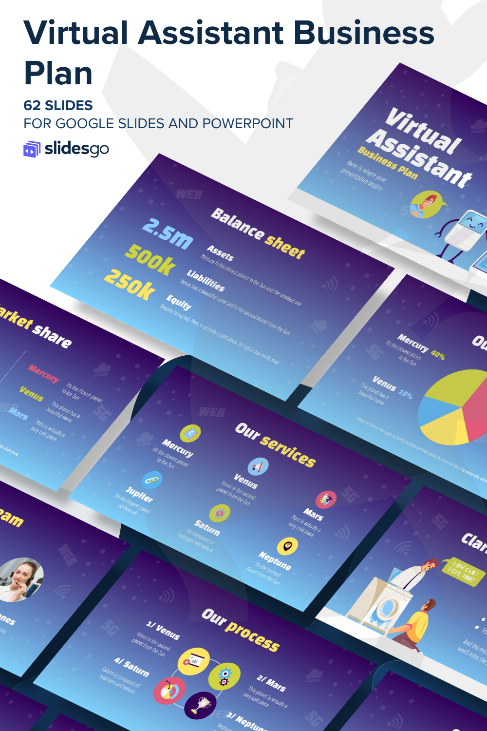 Virtual Assistant Business Plan | Google Slides & PowerPoint