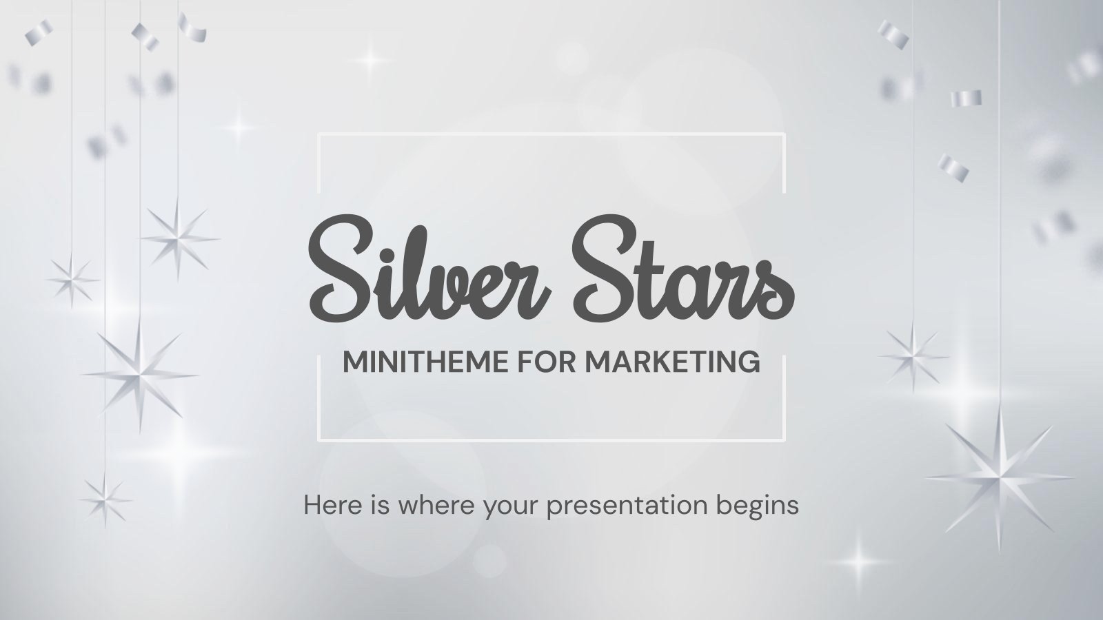 Free Google Slides and PowerPoint Templates in silver