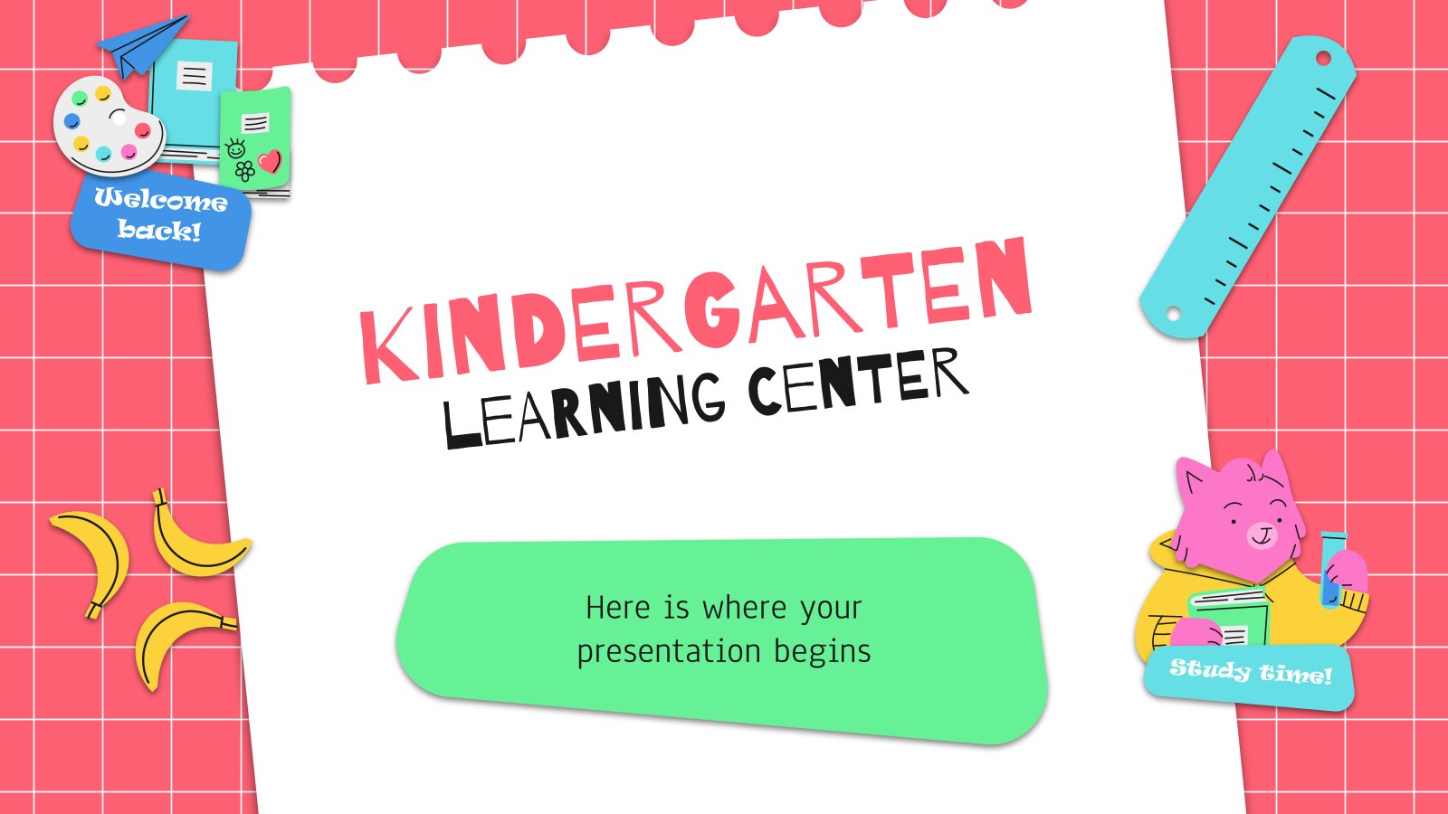 Kindergarten Learning Center Google Slides PowerPoint