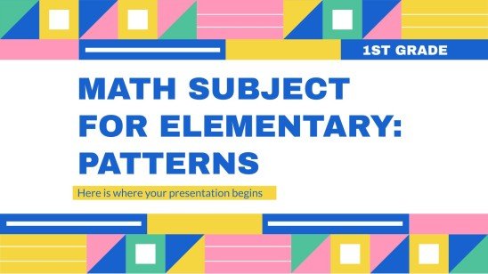 Math Subject for Elementary - 1st Grade: Patterns