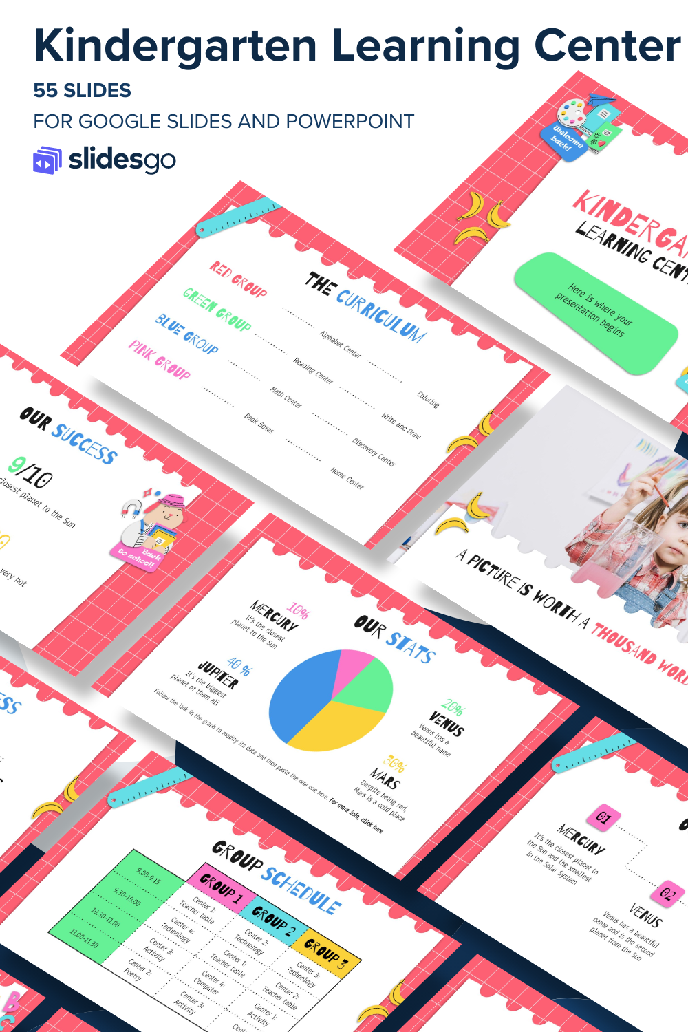 Kindergarten Learning Center | Google Slides & PowerPoint