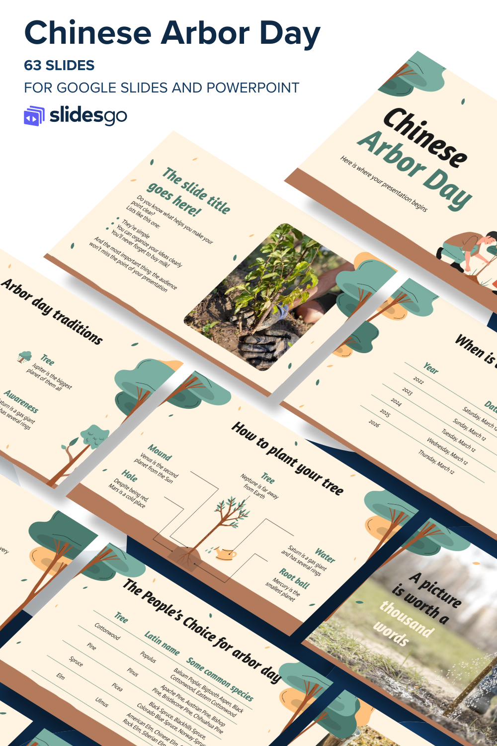 Chinese Arbor Day | Google Slides & PowerPoint