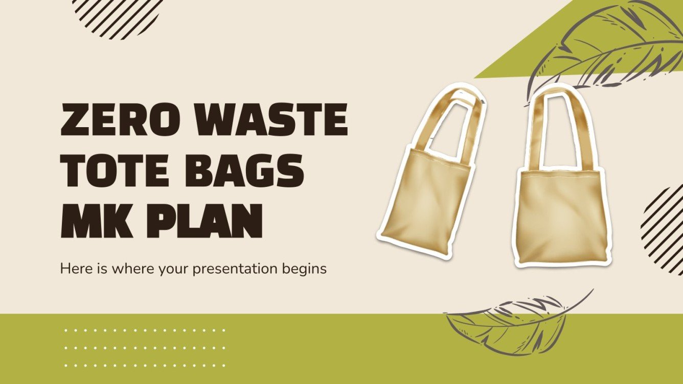 Zero Waste Tote Bags MK Plan | Google Slides & PowerPoint