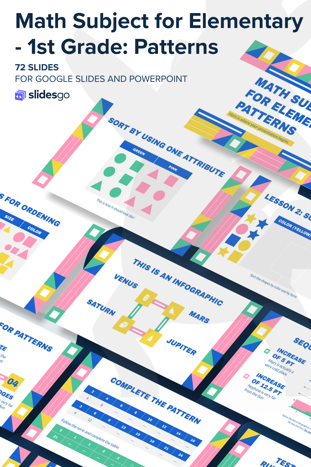 Math Subject for Elementary - 1st Grade: Patterns