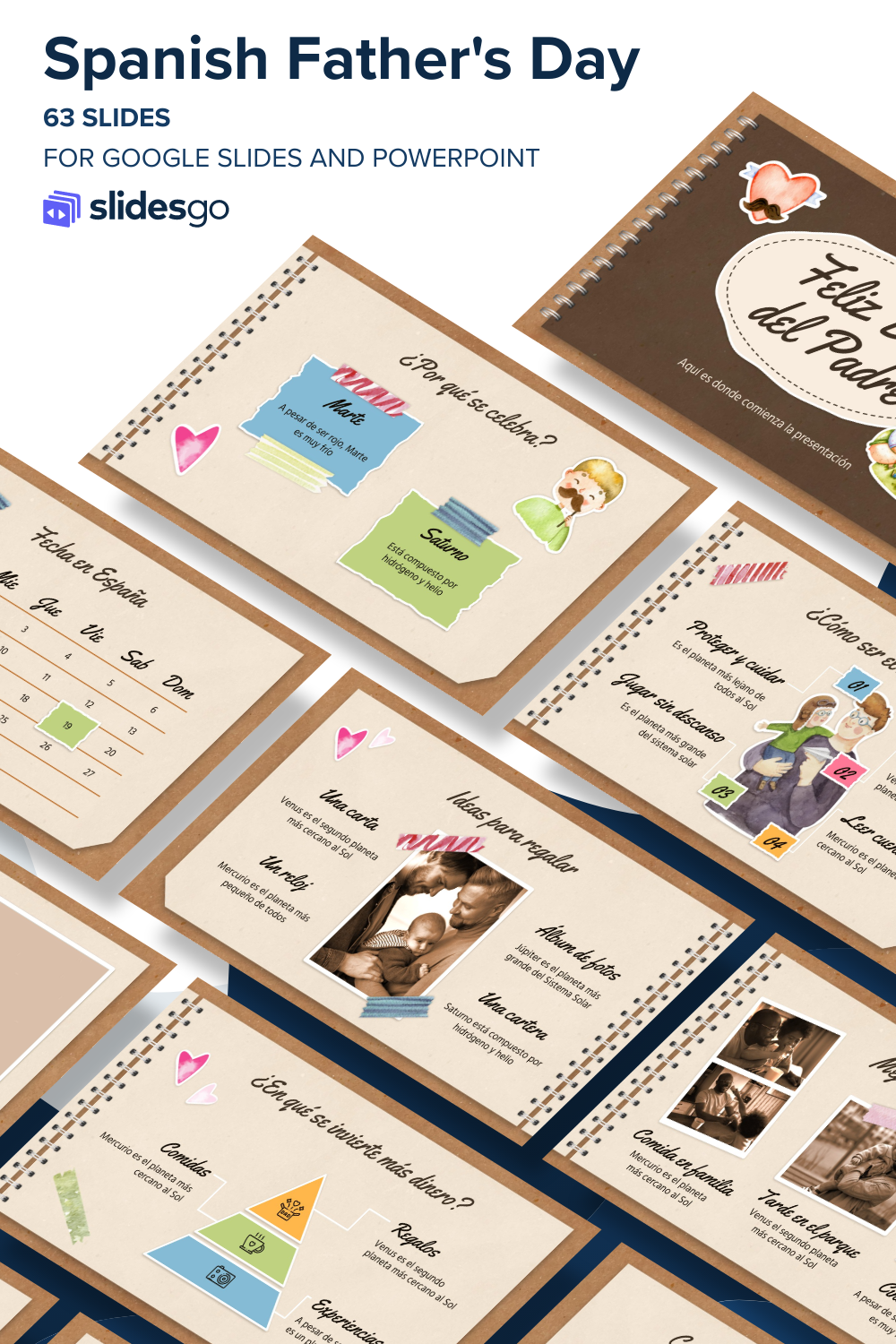Spanish Father's Day | Google Slides & PowerPoint