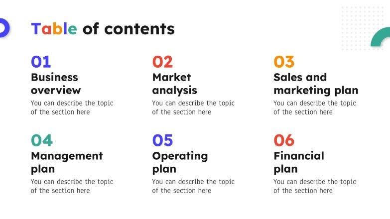 Colorful Palette & Style Business Plan | Google Slides & PPT
