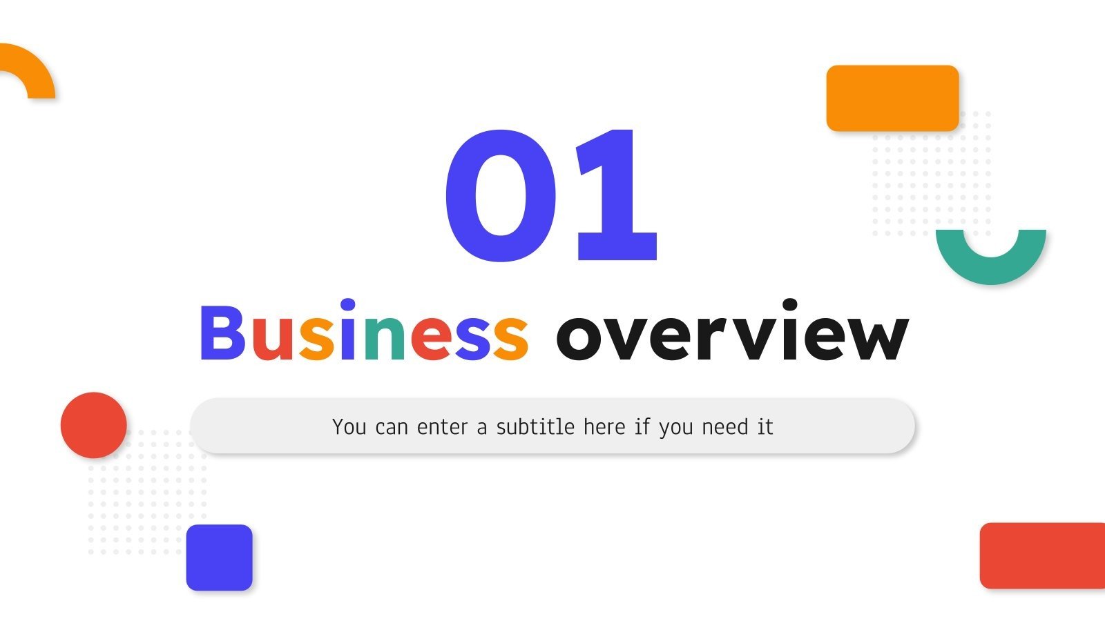 Colorful Palette & Style Business Plan | Google Slides & PPT