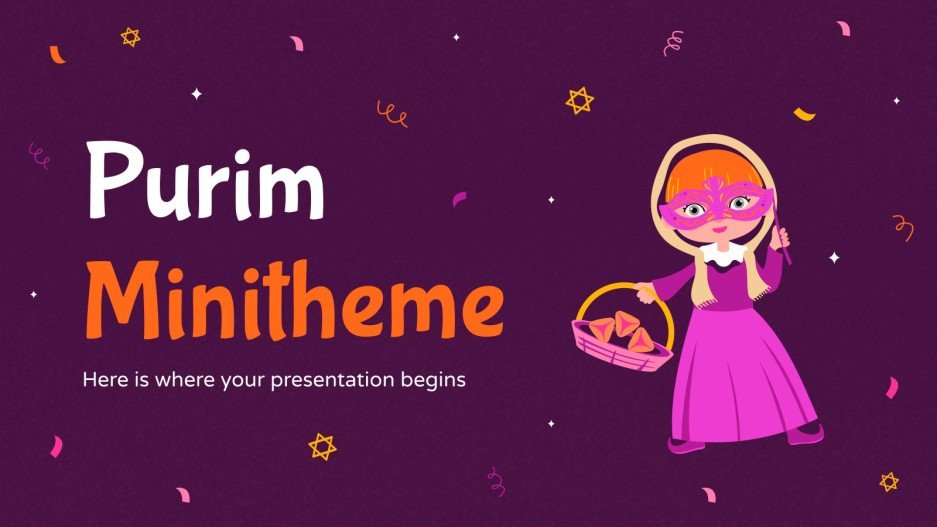 Purim Minitheme | Google Slides & PowerPoint Template
