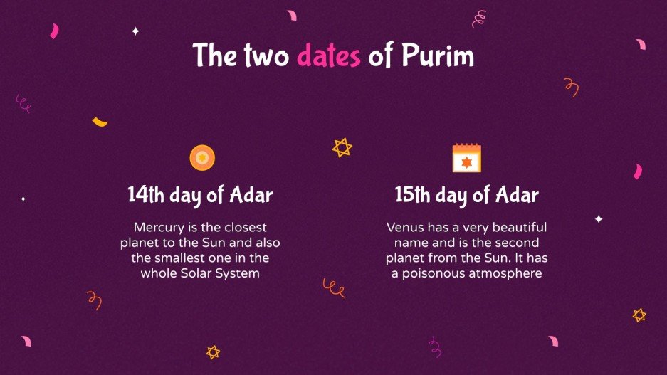 Purim Minitheme | Google Slides & PowerPoint Template