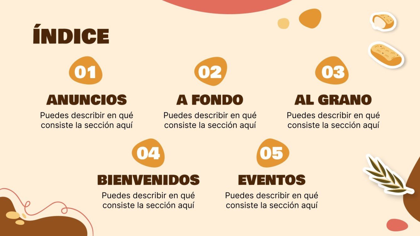 Spanish Food Newsletter | Google Slides & PowerPoint