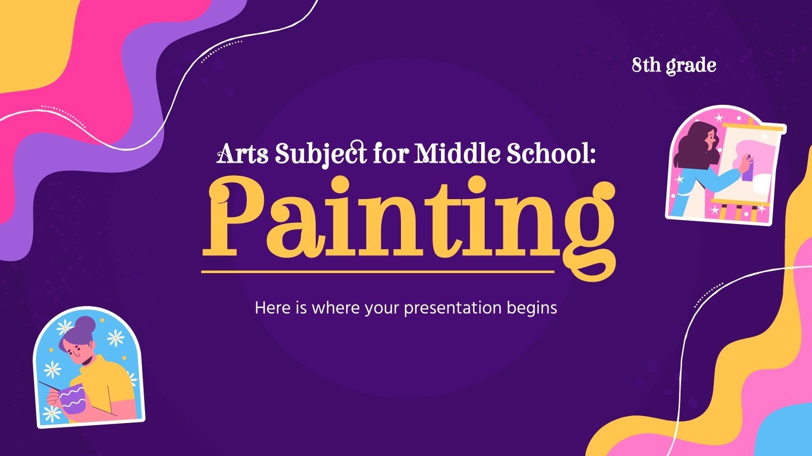 Plantillas gratis de Google Slides y PPT sobre pintura