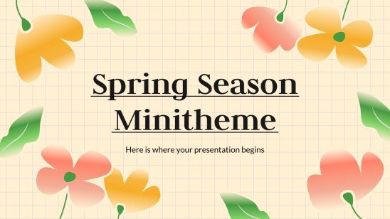 Minithème sur le printemps | Google Slides et PPT