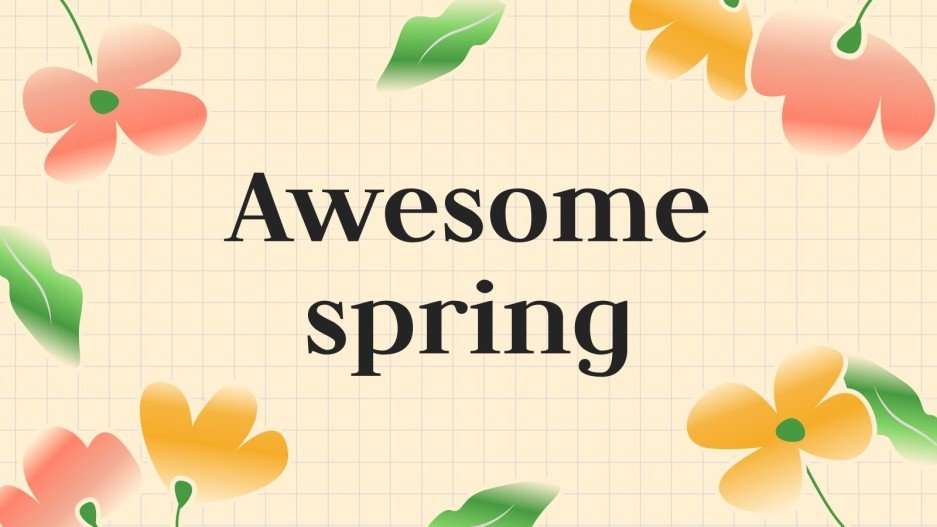 Minitema sobre la primavera | Google Slides y PowerPoint