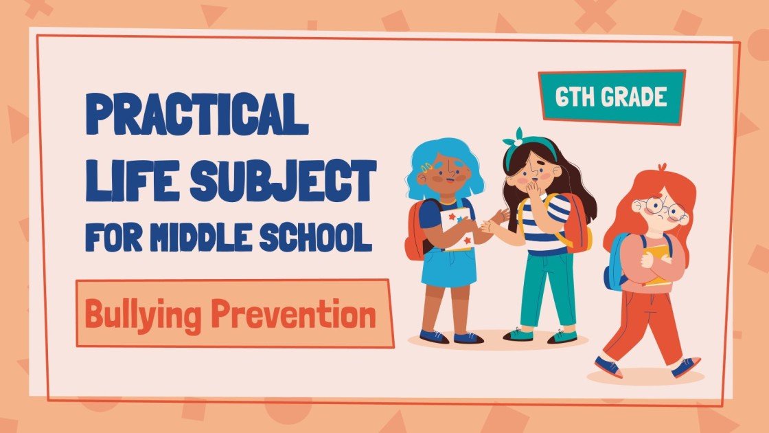Middle School - 6th Grade: Bullying Prevention | Google Slides