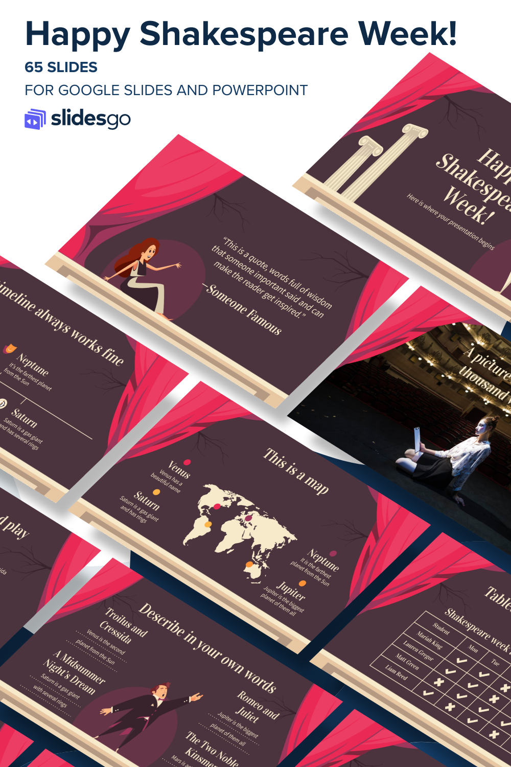 Happy Shakespeare Week! | Google Slides & PowerPoint