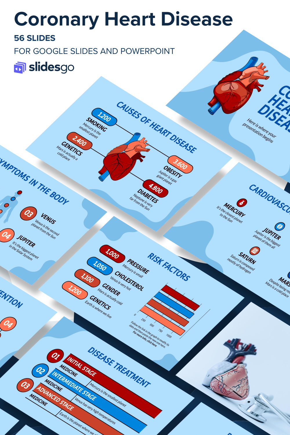 Coronary Heart Disease | Google Slides & PowerPoint Template