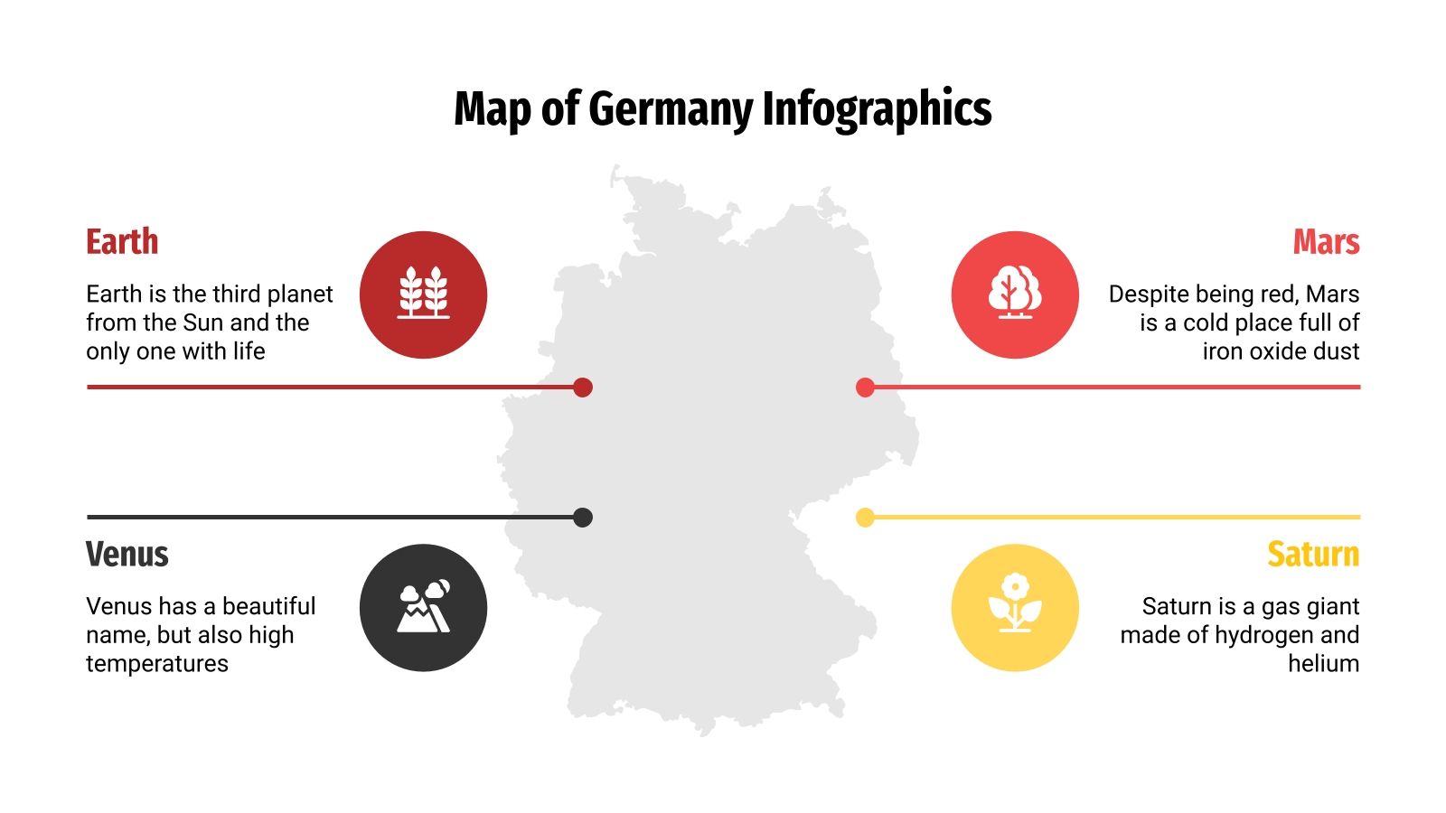 Map of Germany Infographics for Google Slides & PowerPoint