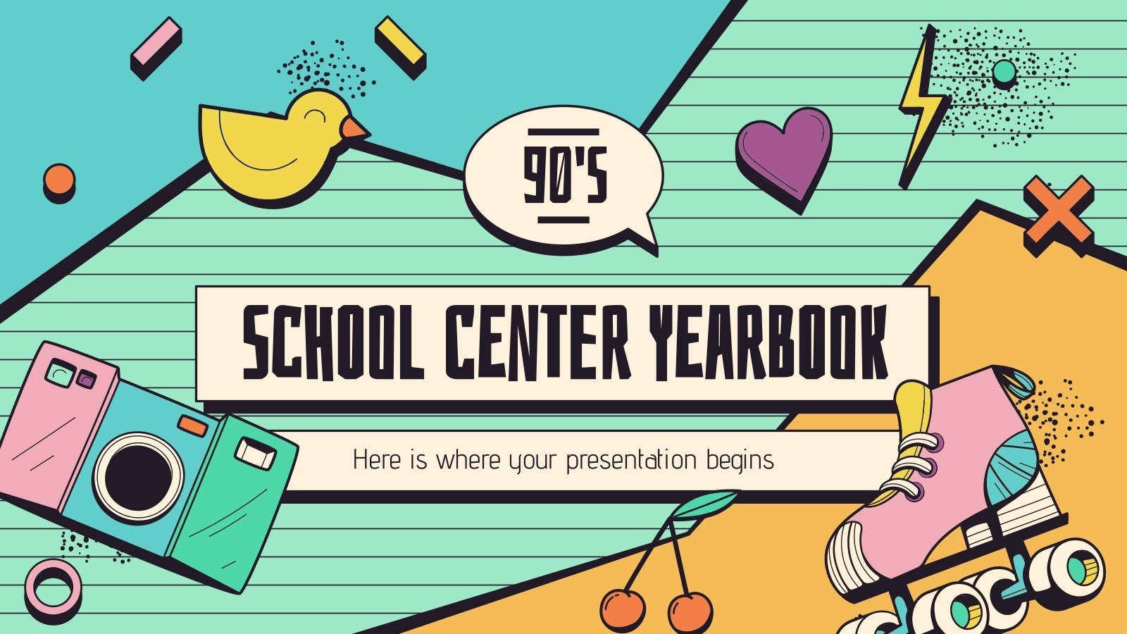 Free Google Slides and PowerPoint yearbook templates
