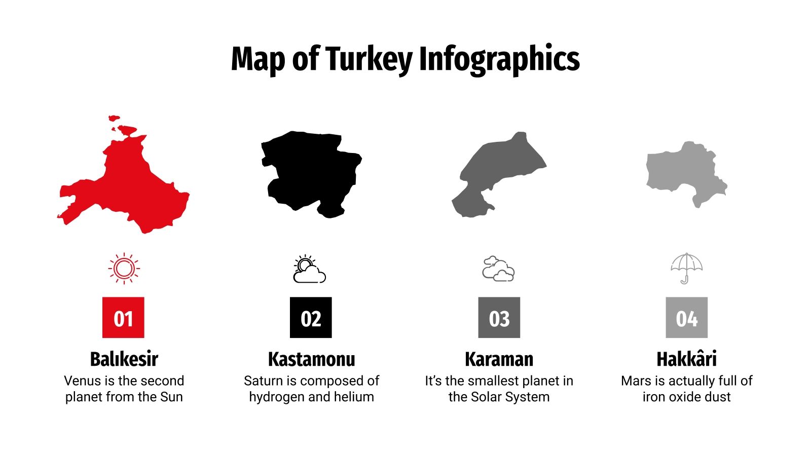 Map of Turkey Infographics for Google Slides & PowerPoint