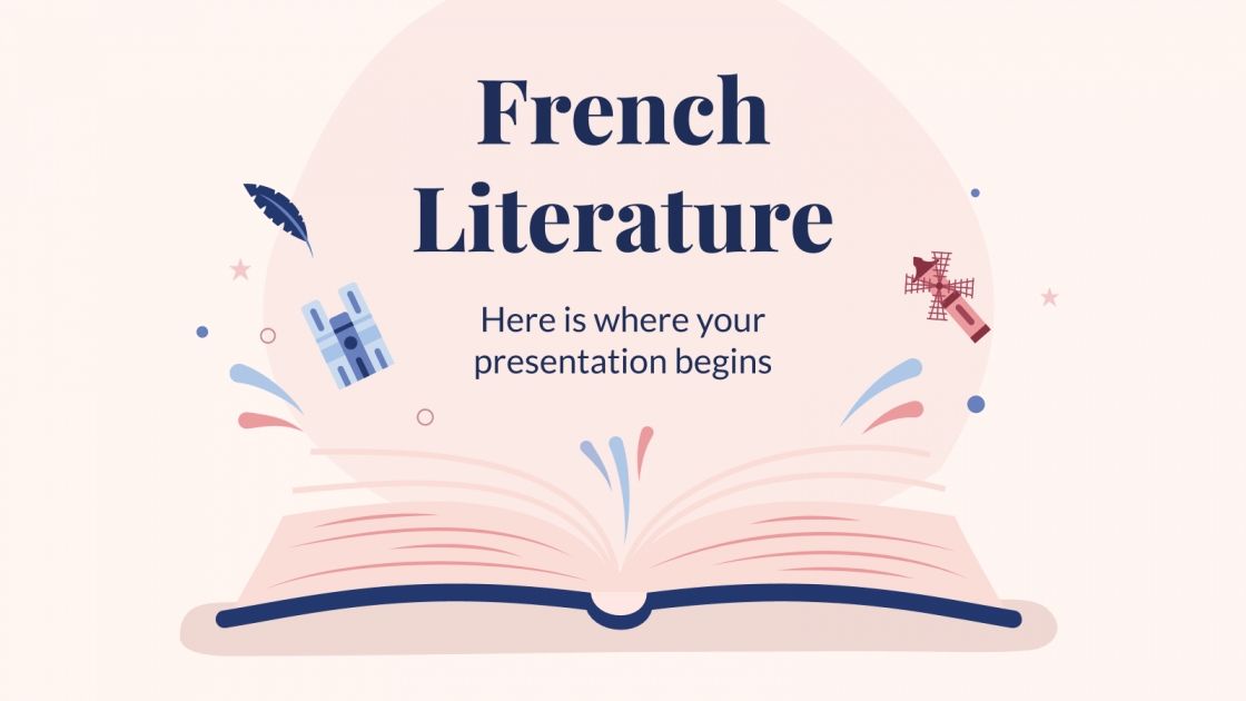 French Literature Google Slides theme & PowerPoint template