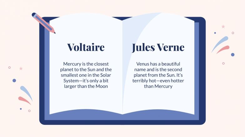 French Literature Google Slides theme & PowerPoint template
